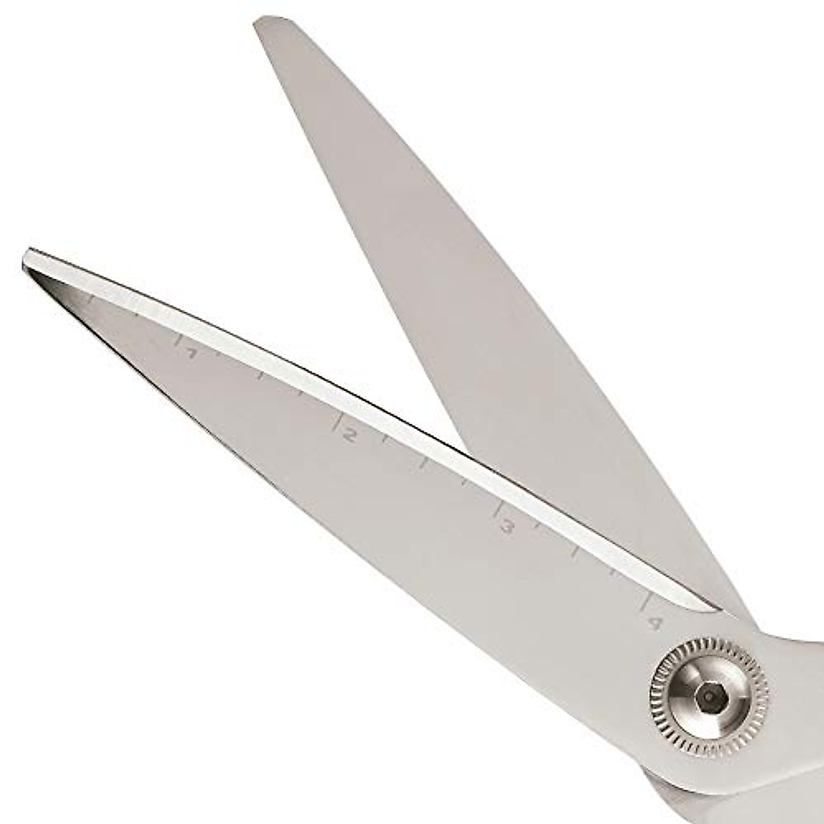 Milwaukee 48-22-4041 Iron Carbide Core Large-Looped Straight Jobsite Scissors w/ Onboard Ruler Markings and Index Finger Groove