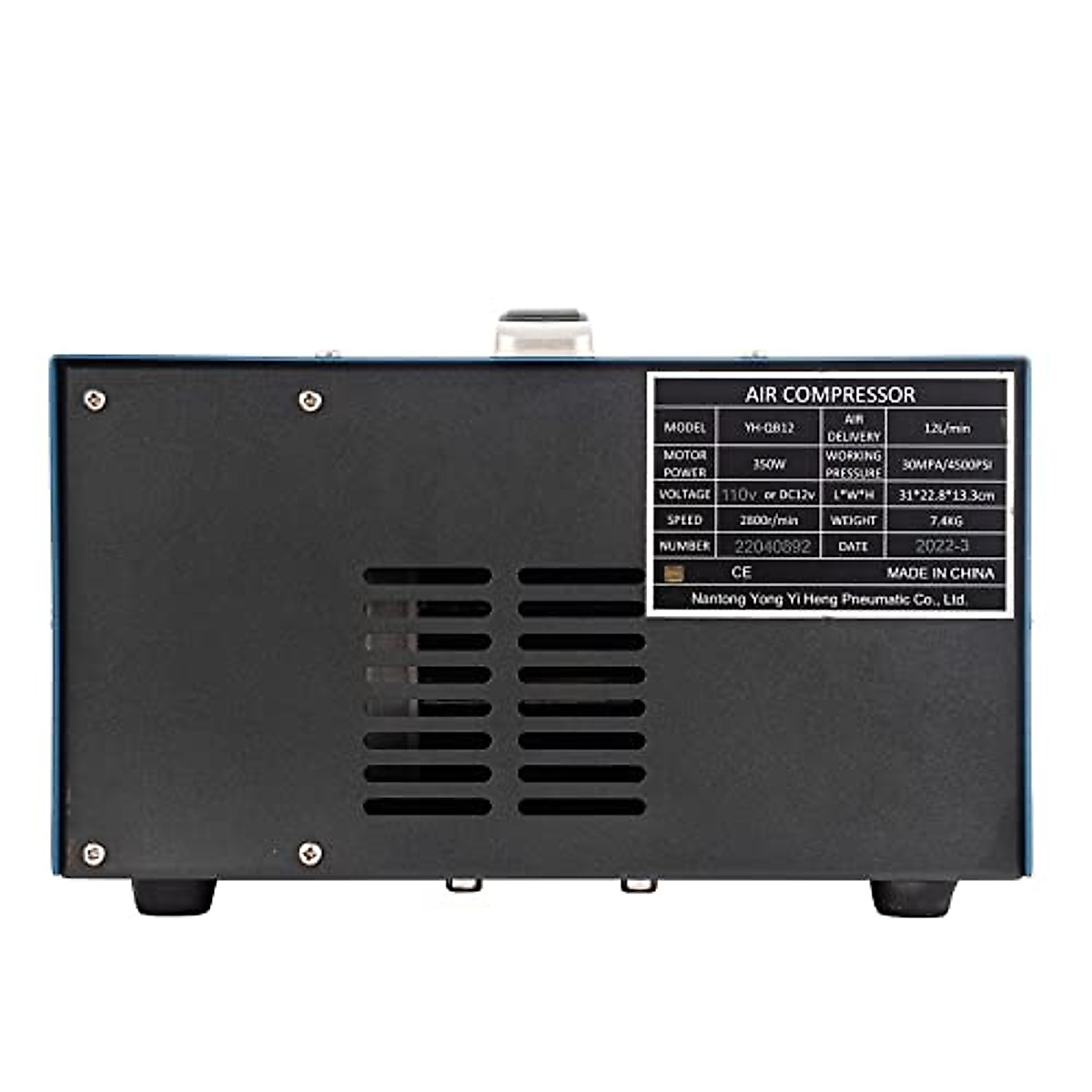 YONG HENG PCP Air Compressor, Auto-Shut Off 4500 PSI Air Compressor Oil-Free, High Pressure Air Compressor Pump Built-in Power Adapter, Set-Pressure Air Gun and Paintball Tank Pump Water/Oil Separator