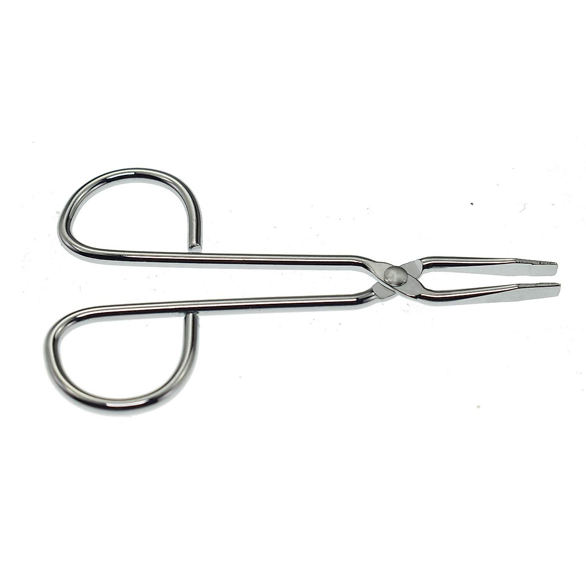 Motanar (2 Pack) Scissors Shaped Eyebrow Tweezers Clip - Flat Tip Tweezers Hair Plucker for Hair and Eyebrows Personal Care Multicolor (Silver & Straight)