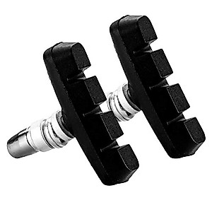 Chooee Bike V-Brake Pads, Bicycle 55mm Brake Blocks Set, 2 Pairs Universal Brake Shoes, Black