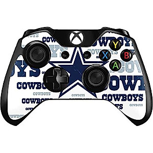 Skinit Decal Gaming Skin Compatible with Xbox One Controller - Officially Licensed NFL Dallas Cowboys Blue Blast Design