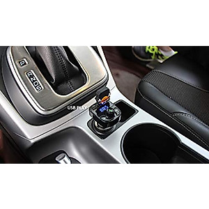 Handsfree Call Car Charger,Wireless Bluetooth FM Transmitter Radio Receiver,Mp3 Audio Music Stereo Adapter,Dual USB Port Charger Compatible for All Smartphones,Samsung Galaxy,LG,HTC,etc.