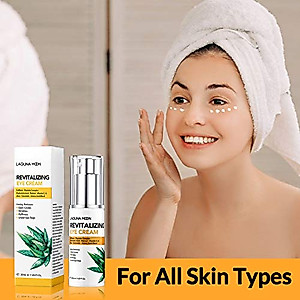 Anti-Aging Under Eye Cream - Reduce Dark Circles and Puffiness - Moisturizing and Firming Natural Eye Cream with Hyaluronic Acid, Retinol, Caffeine for All Skin Types