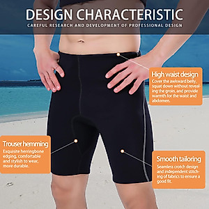 Dizokizo Men Wetsuit Short Pants 2mm Neoprene Shorts for Scuba Diving Kayaking Surfing Snorkeling Short Pants L