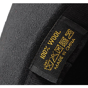 Urban CoCo Women's Foldable Wide Brim Felt Bowler Fedora Floopy Wool Hat (Black)