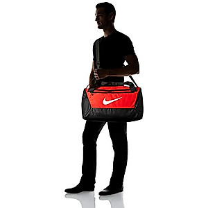 NIKE Brasilia Small Duffel - 9.0, University Red/Black/White
