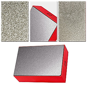 Diamond Hand Polishing Pads(4Pcs) Diamond Sanding Blocks Reusable Foam Sanding Blocks for Sanding Concrete Glass Stone Granite Marble Tile Stone Trimming Deburring (Full Sand 4PCS (Mixed))