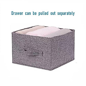 Hanging Closet Organizer - Foldable Closet Hanging, Space Saver - Sweater or Shoe Organizer, Baby Nursery Closet Organization and Storage (Grey)