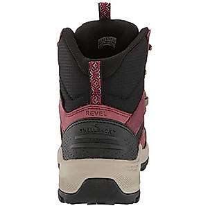 KEEN Women's Revel 4 Mid Height Polar Insulated Waterproof Snow Boots, Rhubarb/Plaza Taupe, 8