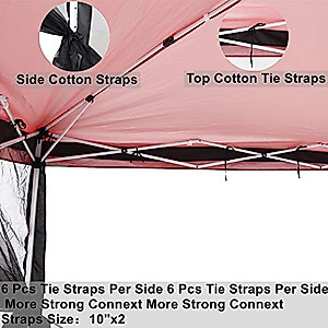 Tappio Mosquito Net with Zipper for Outdoor Camping Mosquito Net DIY Canopy Screen Wall Outdoor Mosquito Net for 10 x 10' Patio Gazebo and Tent (Only Mosquito Net Outdoor Tent Not Including)