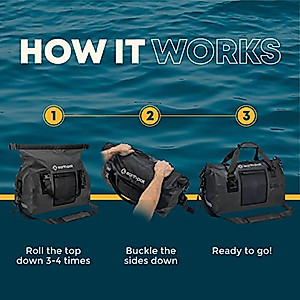 Earth Pak Waterproof Duffel Bag- Perfect for Any Kind of Travel, Lightweight, 50L / 70L / 90L / 120L Sizes - Large Storage Space, Durable Straps and Handles, Heavy Duty Material to Keep Your Gear Dry
