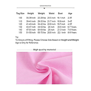 Daydance Black Leotards for Girls Ballet, Skirted Dance Wear for Training