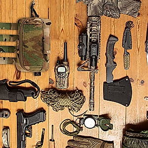 PETAC GEAR Tactical Molle Admin Pouch, Small Organizer Pocket for Tactical Vest/EDC Gun Belt/molle Platform. (MC)