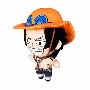 Great Eastern Entertainment GE-52293 Onepiece Portgas D. Ace 5" Small Plush, Multi-Colored