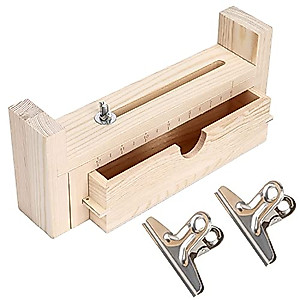 Xximuim Paracord Jig Bracelet Maker Wood Jig Bracelet Maker U Shape Clear Scale Bracelet with 2 Clamp DIY Hand Knitting Bracelet Jig Bracelet Braiding Tool (Style 3.)