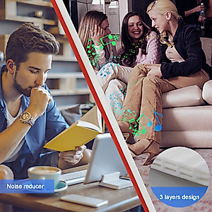 [2Pack Large Door Sweep] Huge Gap Door Draft Stopper, 3-2/5"W x 39" L Door Bottom Seal with Wider Strong Adhesive for Interior/Exterior Doors - Guard Against Drafts, Dust, Noise and Animals-White