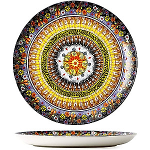 Porcelain Dinnerware Sets, Bohemia Tableware Combination Set | 10 Plates / 2 Bowls / 4 Cups / 4 Mugs - Exotic Ceramics Dinner Sets, Service for 4 Person, Gift for Wedding Housewarming Christmas,8 inc