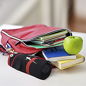 Personalised Pen Bag Cute Little Monsters Canvas Stationery Portable Pencil Pouch Pen Bag Pencil Case Durable Compact Zippered Pencil Bag With Cartoon Ninja Shape