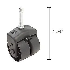 Leggett & Platt Replacement Wheels / Casters with Socket Sleeves - Set of 4