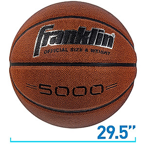Franklin Sports 5000 Official Size 29.5" Basketball - Tan/Black