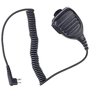 KEYBLU Waterproof Handheld Speaker Microphone Compatible with Motorola Walkie Talkie CP200 CP200d CLS1410 CLS1110 CLS1413 CLS1450 Radio