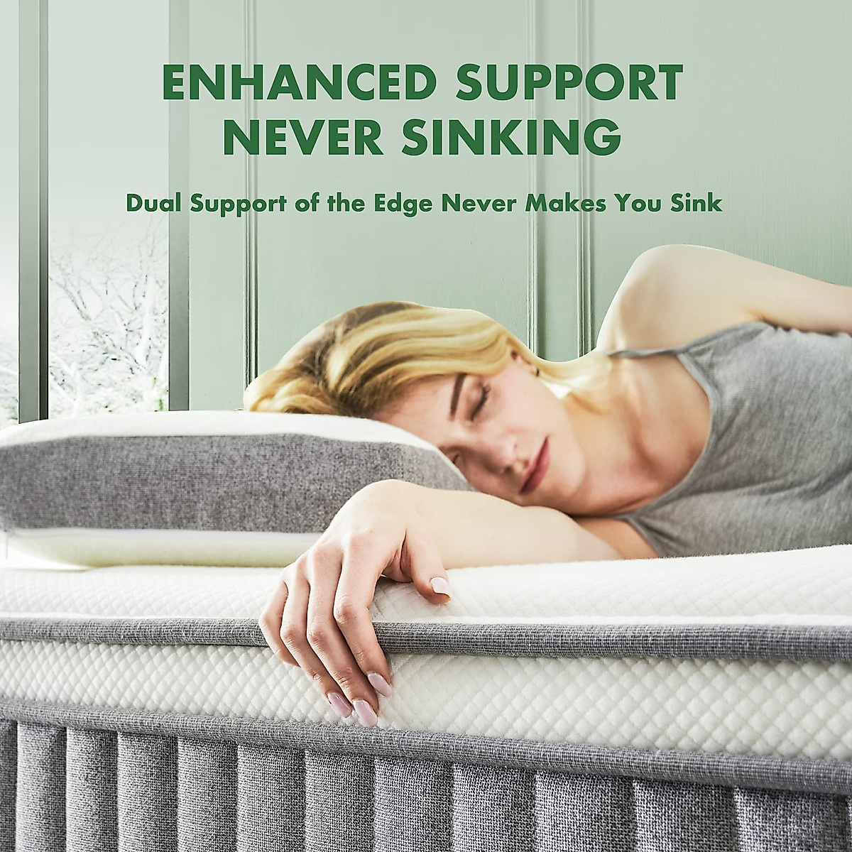 DIGLANT Queen Size Mattress,12 Inch Hybrid Gel Memory Foam Mattress with Pocket Spring, Breathable Medium Firm Mattress in a Box, Balance Support CertiPUR-US Certified