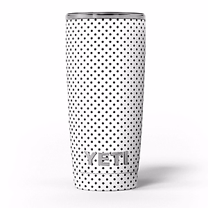 Design Skinz The Slate Black Micro Polka Dots - Skin Decal Vinyl Wrap Kit Compatible with The Yeti Rambler Cooler Tumbler Cups