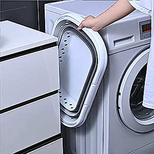 Haundry Collapsible Laundry Basket - 42L Foldable Plastic Laundry Hamper with Handles, Pop-up Basket for Laundry, Portable College Essentials Clothes Hamper