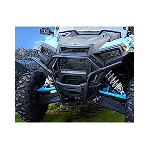 A & UTV PRO Front Low Profile Bumper for 2019-2023 Polaris RZR 1000 XP/XP 4/ XP Turbo/Trail, Heavy Duty Steel Tube Desert Brush Guard UV Resistant Protector Accessories, Replace OEM # 2884019-458
