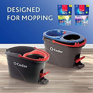 O-Cedar System Easy Wring Spin Mop & Bucket with 3 Extra Refills with Citrus and Lavender Pacs (Variety Pack)