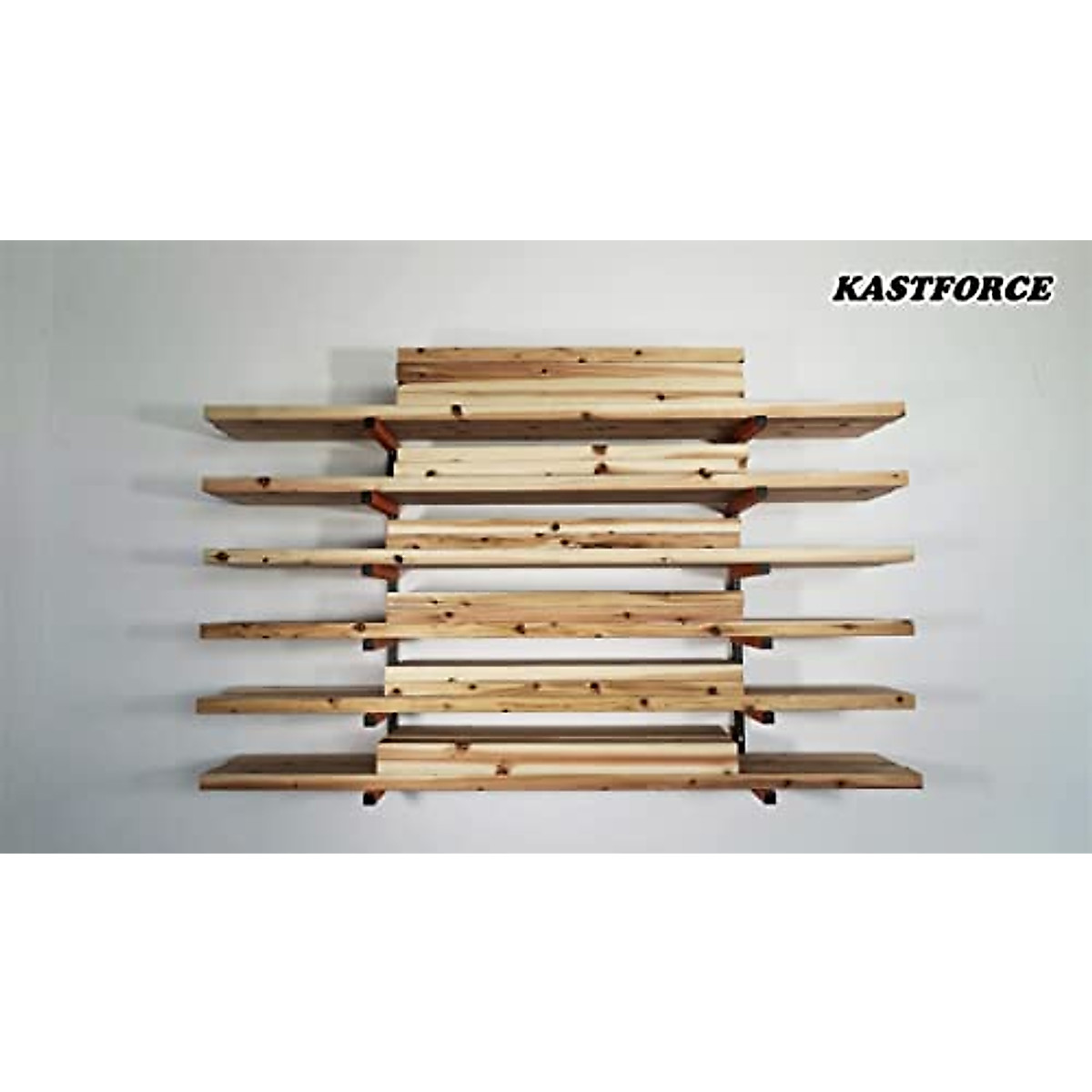 KASTFORCE KF1006 Lumber Storage Rack 6-Level System 110 lbs (50kg) per Level with Durable Sheet Metal Screws, Wood Rack, Workshop Rack