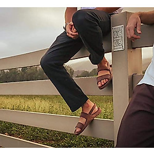 New Adventure Orthopedic J-Slips Hawaiian Jesus Sandals with arch, deep footbed, and backstraps Coconut W7