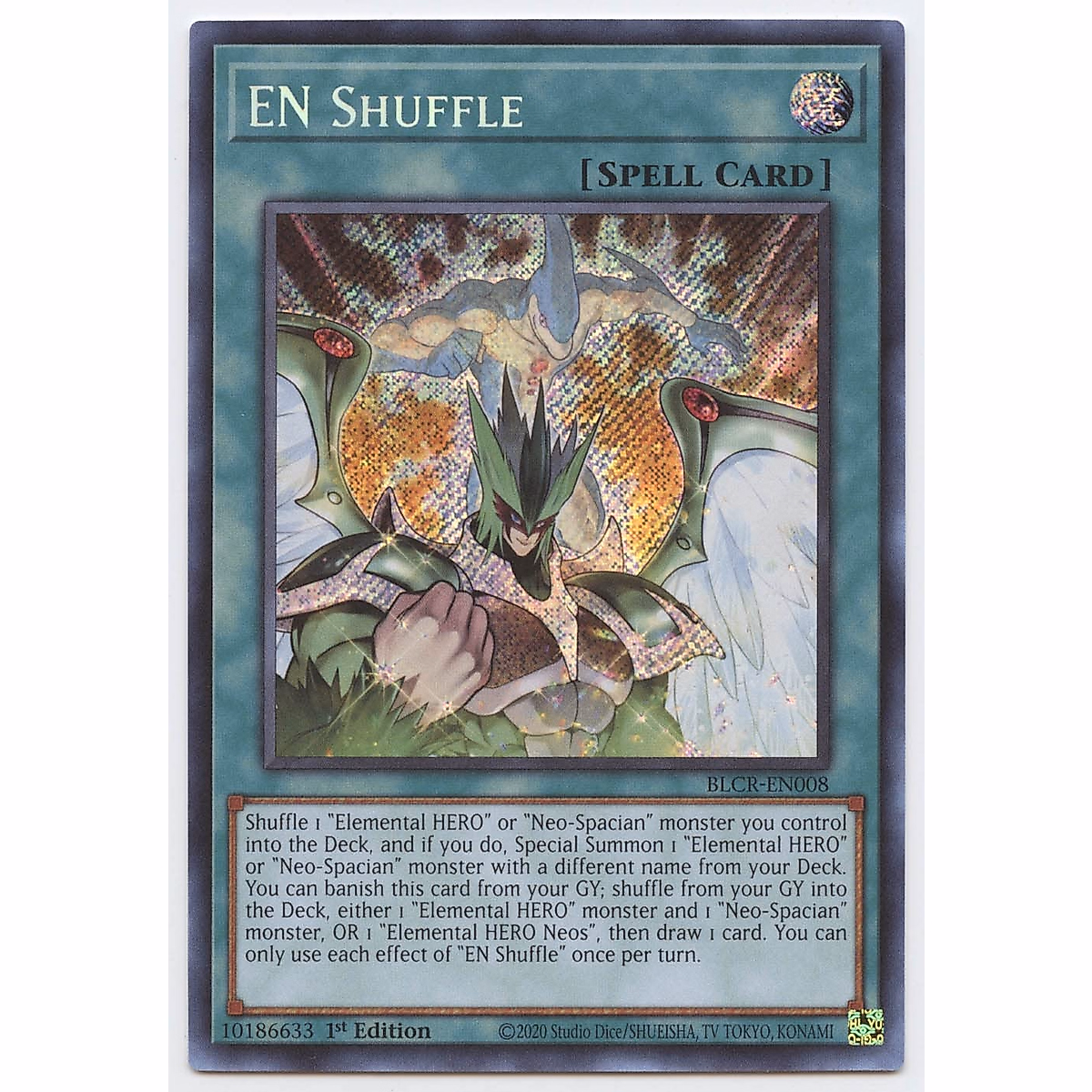 EN Shuffle - BLCR-EN008 - Secret Rare - 1st Edition