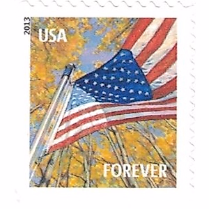 USPS Flags for All Seasons Forever Stamps 100 Stamps (5 Books of 20)
