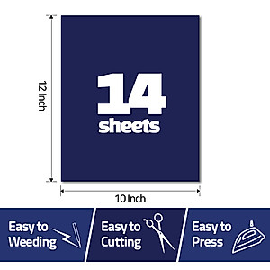 GIO-FLEX 3D Puff Vinyl Heat Transfer 10" x 12" - 14 Sheets Foaming HTV Assorted Colors Bundle/Variety Pack, Adhesive Vinyl, Iron-On Transfer, Heat Press with Cricut Silhouette Cameo