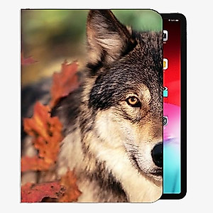 Hubin Compatible with iPad Air 5th Generation Case 2022/ iPad Air Case 4th Generation 10.9'', Muzzle Nose Wolf Look Whit Auto Sleep/Wake Up