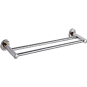 Towel Racks QLDFX Towel Rack Towel Rail Bath Towel Shelf Towel Storage Bath Towel Rail Single Towel Bar Fordouble Rod Stainless Steel Bright Bathroom Kitchen Shower Wall Hanging Towel Rack-40cm Towel
