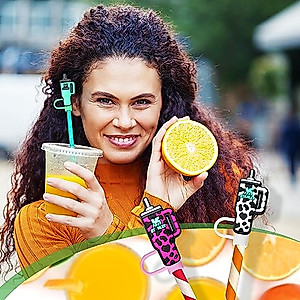 Stanley Straw Cover Cap for Stanley Cup, Reusable Straw Topper for Stanley 30&40 Oz Tumbler, Straw Tip Covers for Stanley Cups Accessories (10)