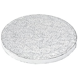 DecoPac Round Cake Drum, Pack of 5, 6", Silver
