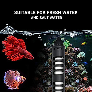 Submersible Aquarium Heater Fish Tank Heater with Dual Temperature Displays and Temp Controller Adjustable for Turtle Betta Fish Tank
