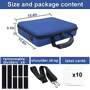 Lumus&Solem Extra Large Card Game Case for 2300-2500+ Cards, Suitable for The Expansion of C.A.H Game Cards and All Other Card Games (Blue)