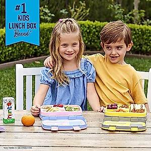 Bentgo® Kids Prints Leak-Proof, 5-Compartment Bento-Style Kids Lunch Box - Ideal Portion Sizes for Ages 3 to 7 - BPA-Free, Dishwasher Safe, Food-Safe Materials (Trucks)
