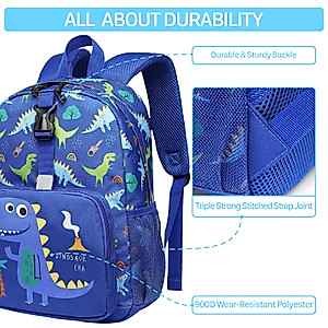 Bagseri Kids Clear Backpack Boys - 15 Inch Kids Backpacks for School Safe and Lightweight Spinal Protection Bookbag for Boys Clear Bookbag for Kids Aged 3 to 7, Black Dinosaur