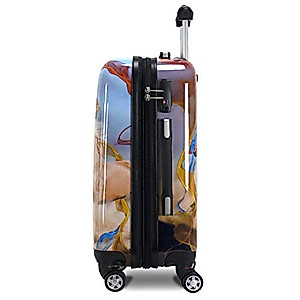 Chariot Printed Expandable Hardside Spinner Luggage Set, Mustang Horse, 3-Piece (20/24/28)