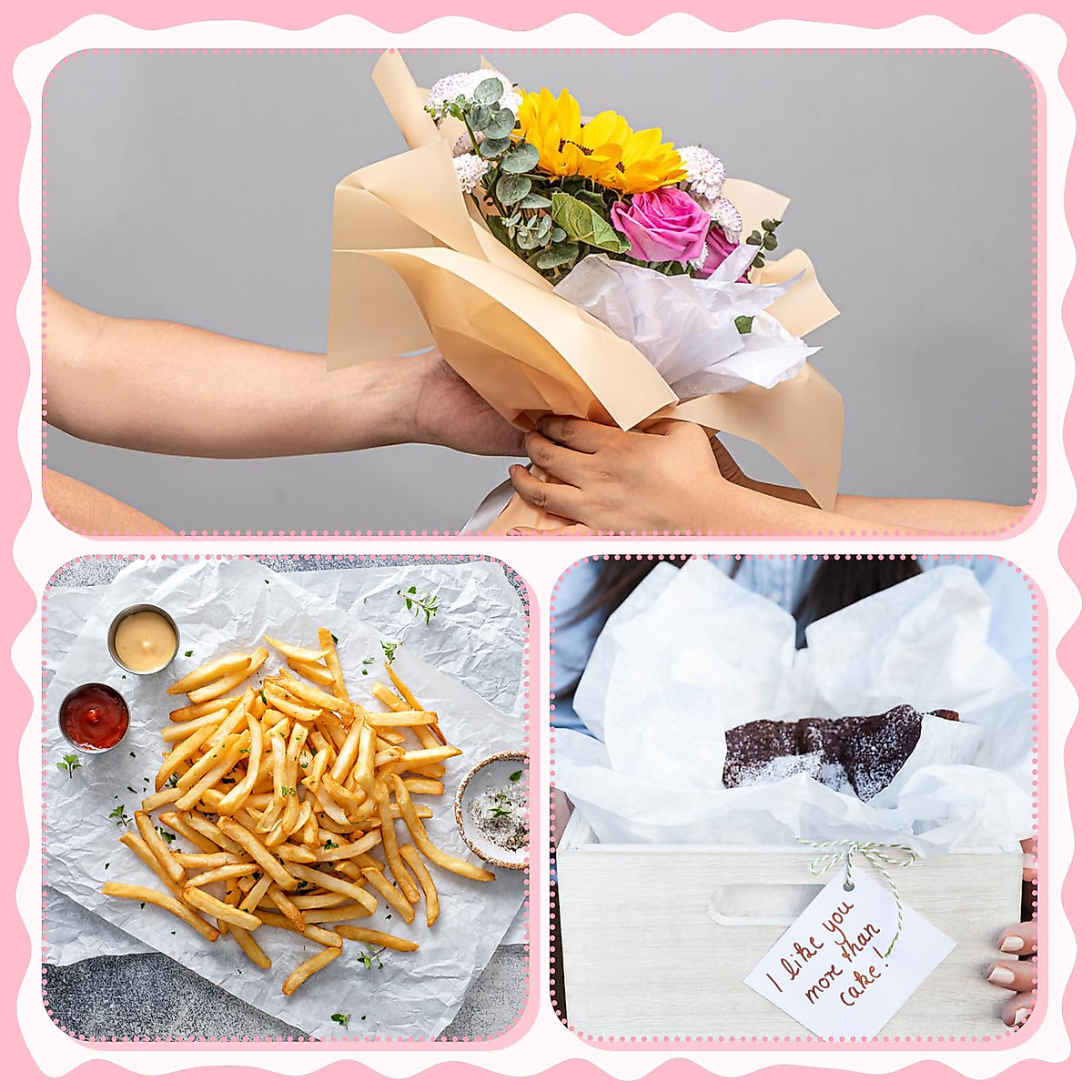 RYKOMO 100 Sheets 15 x 20 Inch Acid Free Tissue Paper for Storage, Unbuffered No Acid Paper White Tissue Paper Large Wrapping Paper Bulk for Preserving Clothing Storage Gift Present Bag Wrap