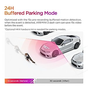 【Bundle: VIOFO A119 Mini 2 + 256GB Card + CPL + HK4 Hardwire Cable + Bluetooth Remote】 VIOFO Mini Dash Cam Front A119 Mini 2, STARVIS 2 Sensor, 2K 60fps/HDR 30fps Voice Control with 5GHz Wi-Fi GPS