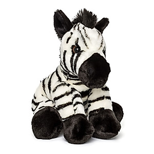 Wildlife Tree 12 Inch Stuffed Zebra Plush - Soft and Floppy Animal Kingdom Collection Toy for Creative Play and Learning