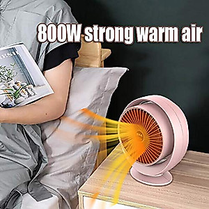 Akabsh Mini Desk Heater, Office Desk Wall-Mounted Dual-Purpose Portable Fast Heating Heater US Version Air Warmer Fan Heaters