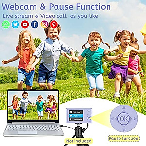 Digital Camera,Kids Camera with 32GB Card 4K 44MP Point and Shoot Camera with 16X Digital Zoom 2.4 Inch,Vlogging Camera for Students Teens Adults Girls Boys-Purple3