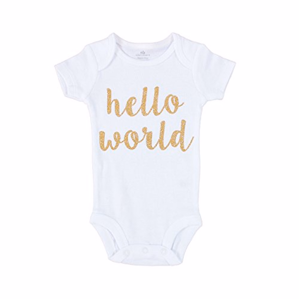 LilPinkGoose 3pcs Dusty Rose Newborn Baby Girl Coming Home Outfit Hello World Bodysuits (Newborn, Dusty Rose+Short Sleeve)